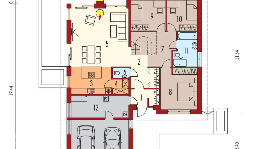 projekt domu AG188 Simon G2 ENERGO PLUS - Murator projekty