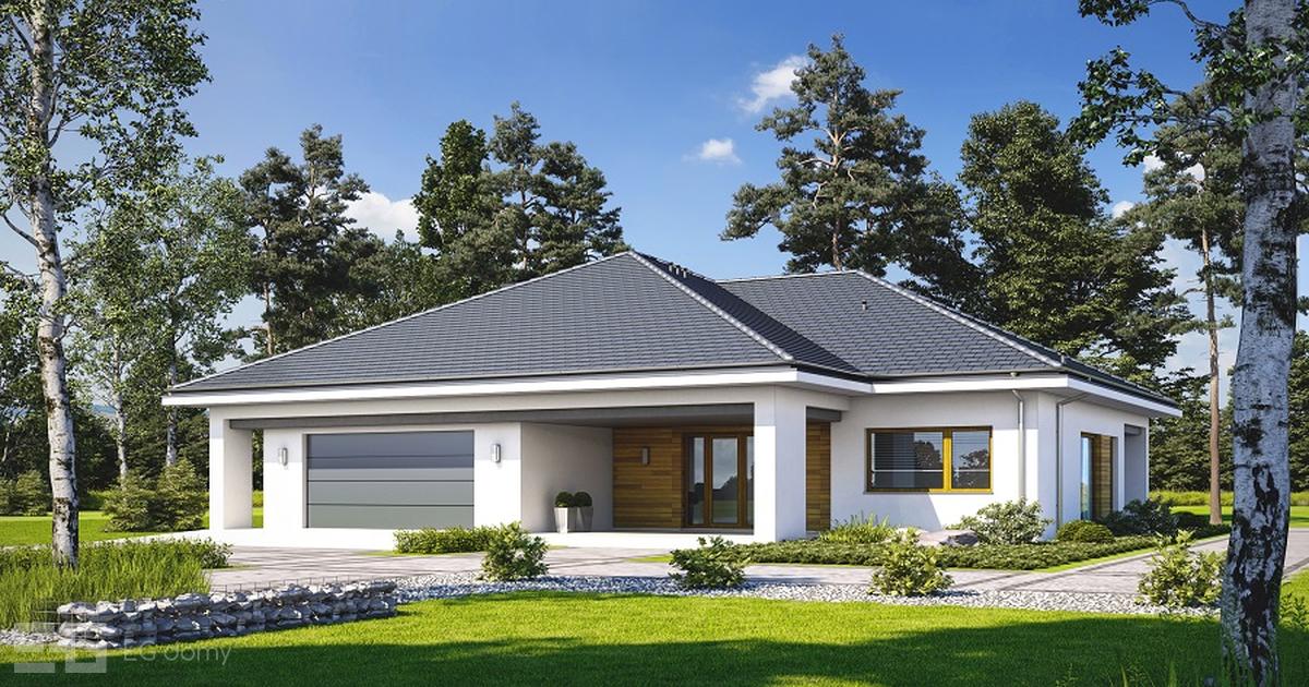 projekt domu EGD054 Widoczny D54 - Murator projekty