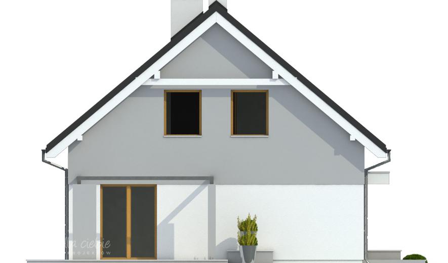 projekt domu DD1354 Monika II z garażem i wiatą [A1] - Murator projekty