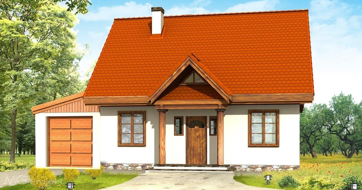 projekt domu MG22888 Bajkowy wariant D - Murator projekty