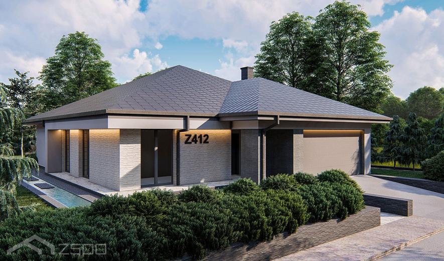 projekt domu Z412 Projekt domu Z412 - Murator projekty