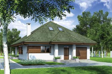 projekt domu M93b Jesienna zaduma - wariant II - Murator projekty