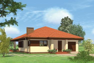projekt domu M93b Jesienna zaduma - wariant II - Murator projekty